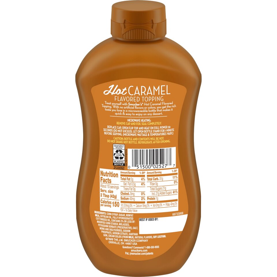 Microwaveable Hot Caramel Topping
