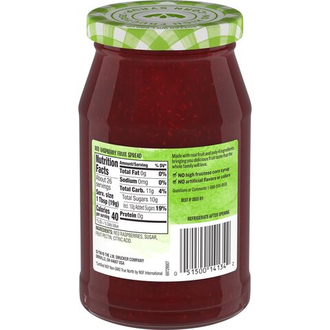 Natural Red Raspberry Fruit Spread
