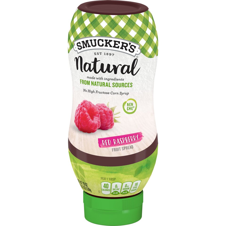 Natural Red Raspberry Squeezable Fruit Spread