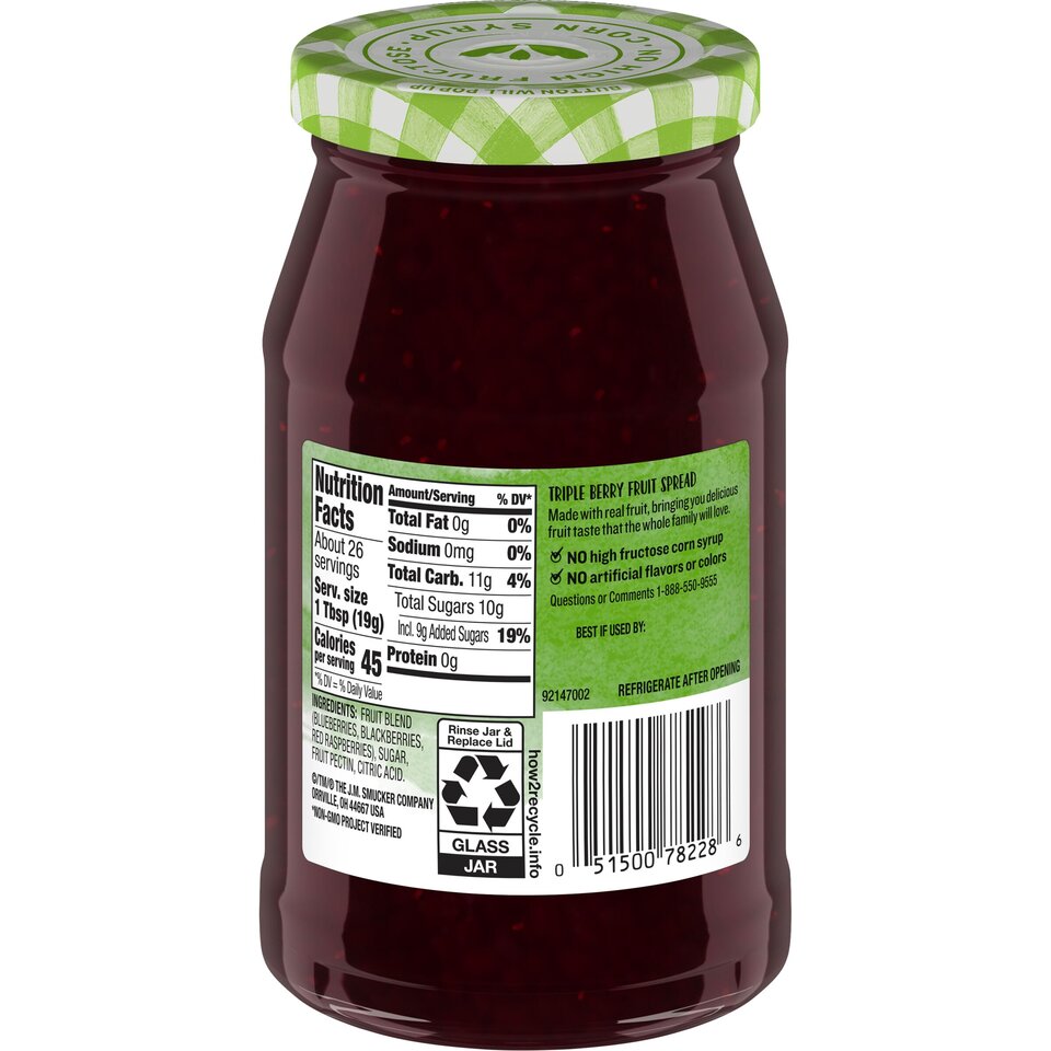 Natural Triple Berry Fruit Spread