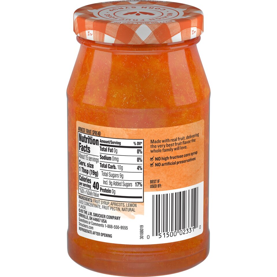 Simply Fruit® Apricot Fruit Spread
