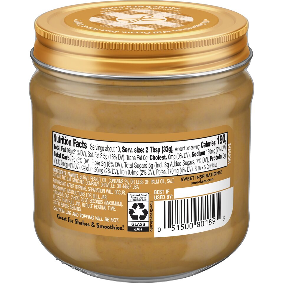 Peanut Butter Flavored Spoonable Topping